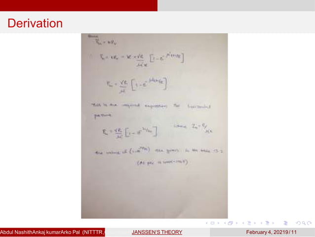 Janssen's theory | PPTX