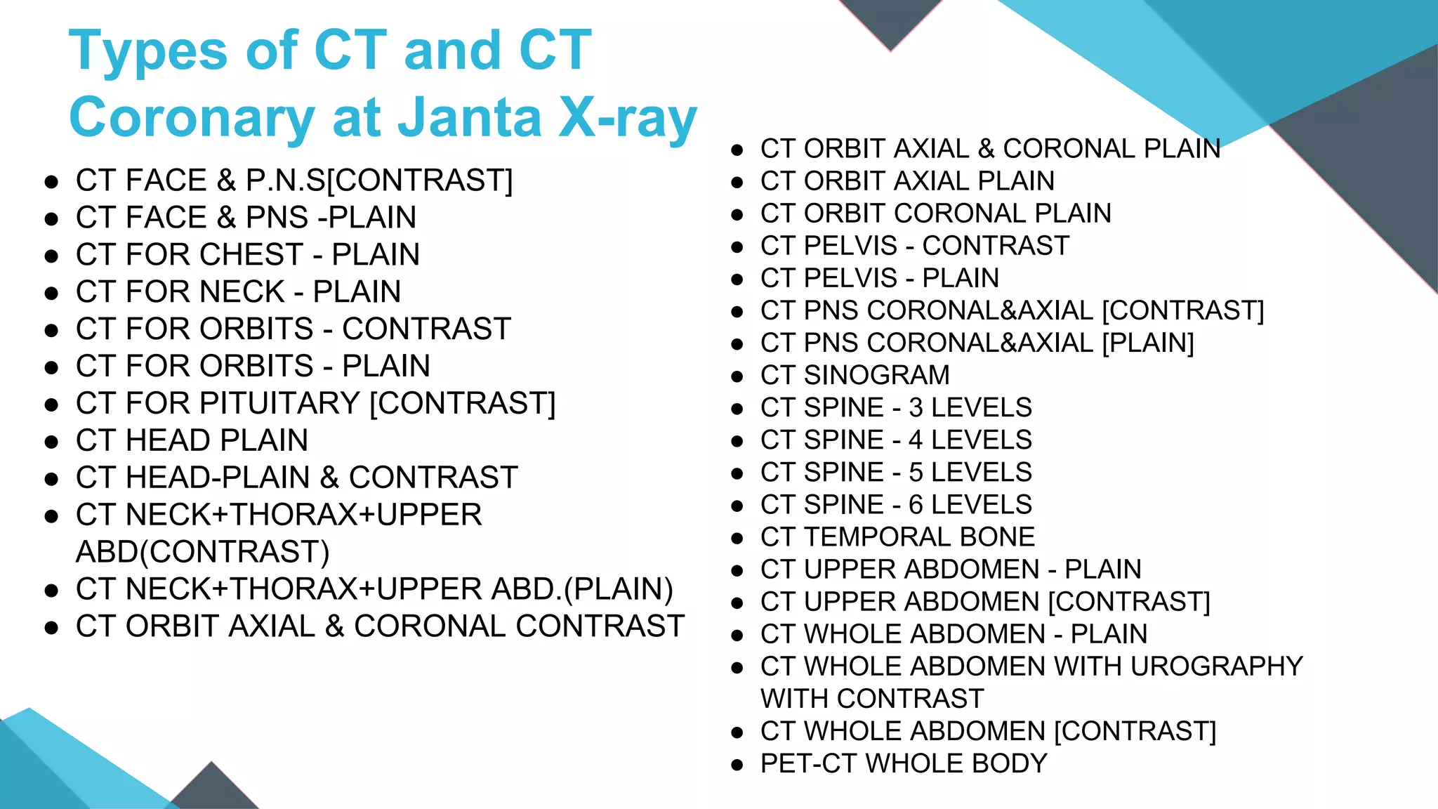 Cheap CT Scan in Delhi | PPT