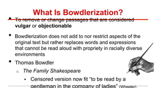 Children's Books Should Be Bowdlerized | PDF | Debated Sensitive Social ...