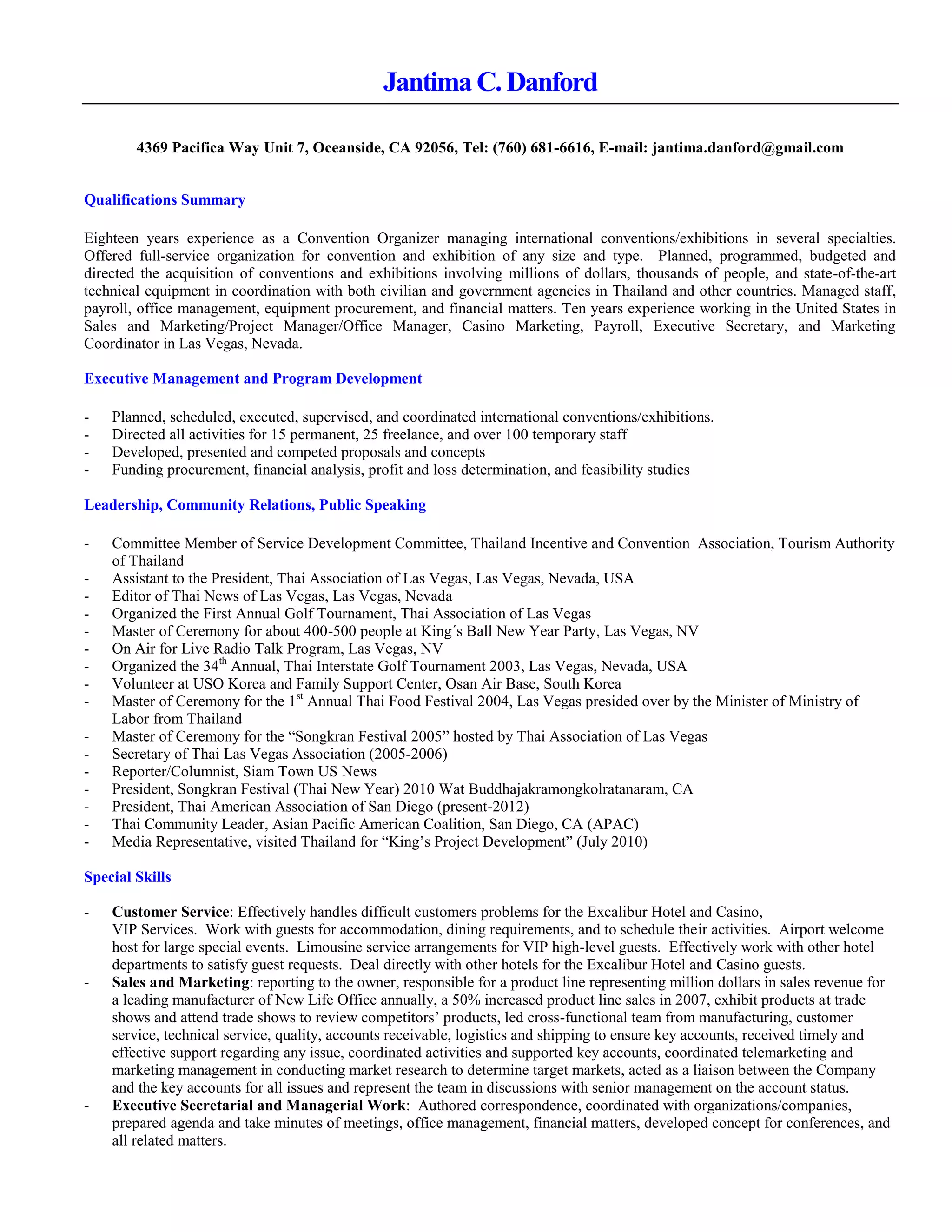 Jantima Resume | PDF