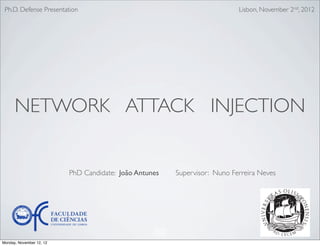 Network Attack Injection | PDF