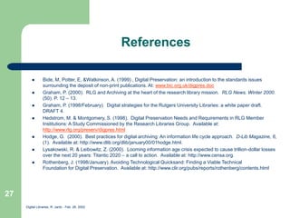 digital Preservation | PPT