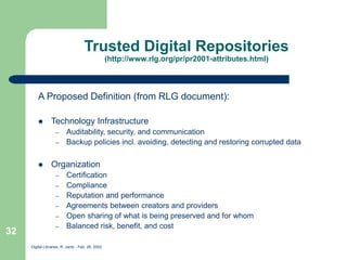digital Preservation | PPT