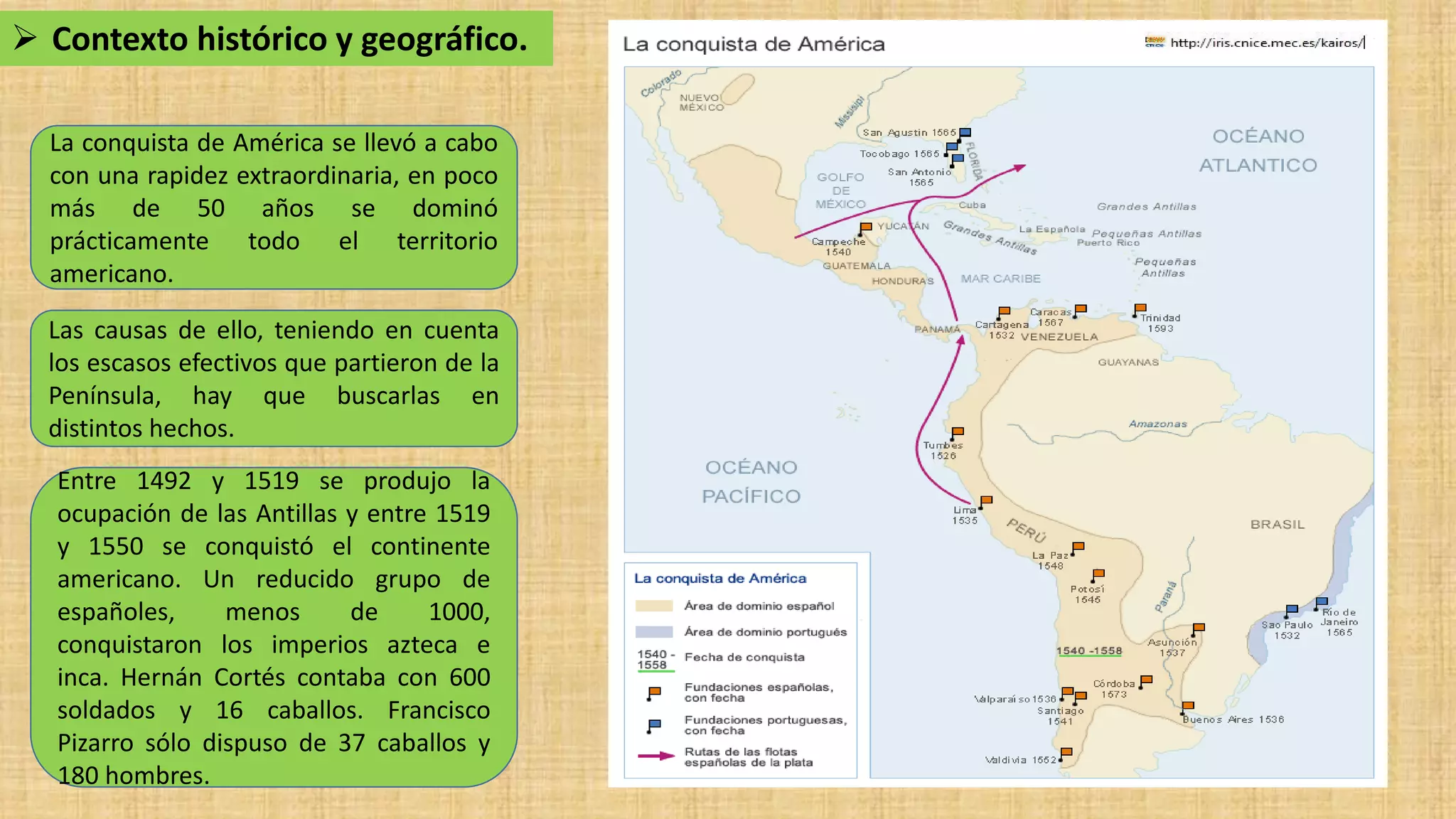Octavo básico. Unidad 1. Clase 9. Factores que aceleraron la conquista ...