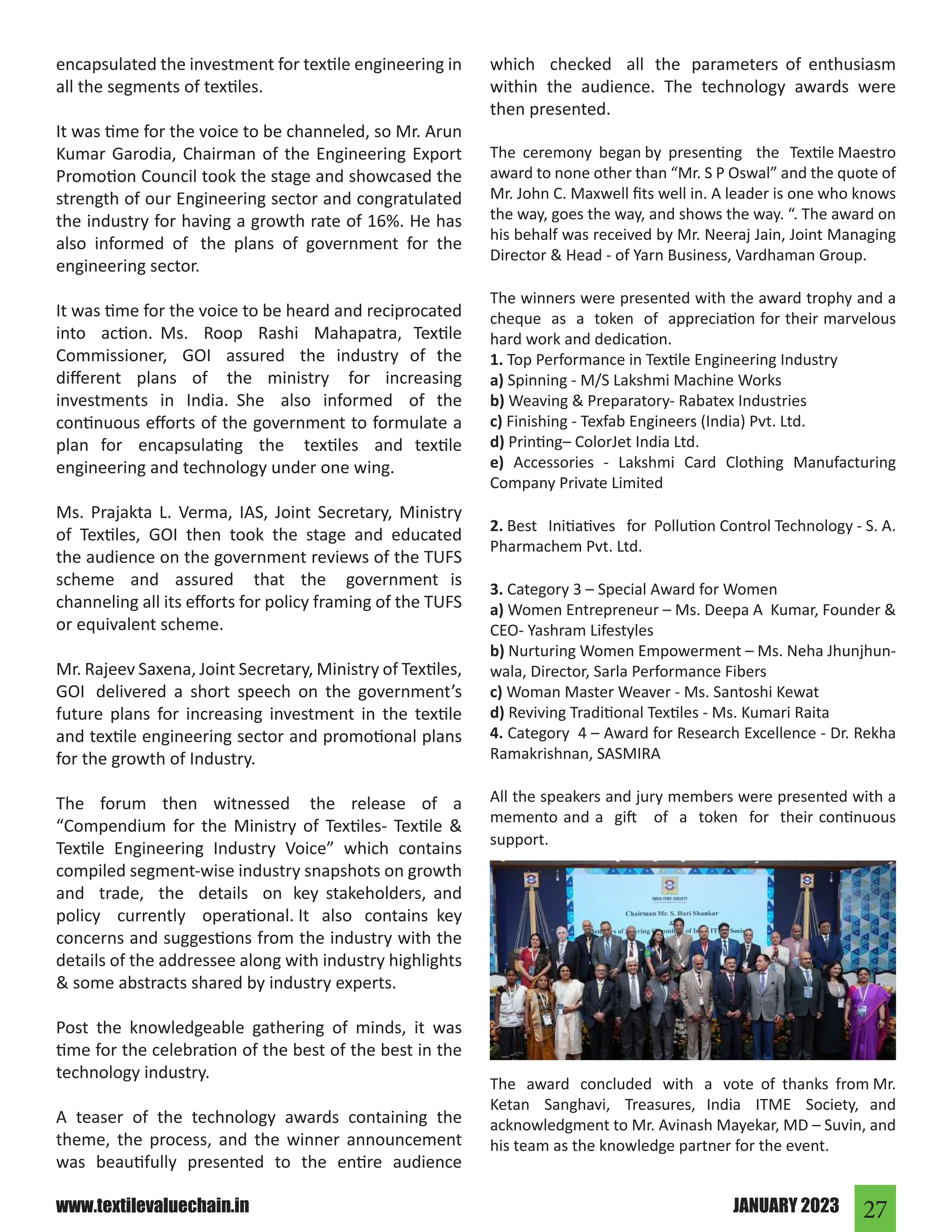 Textile Value Chain- Jan 2023 | PDF