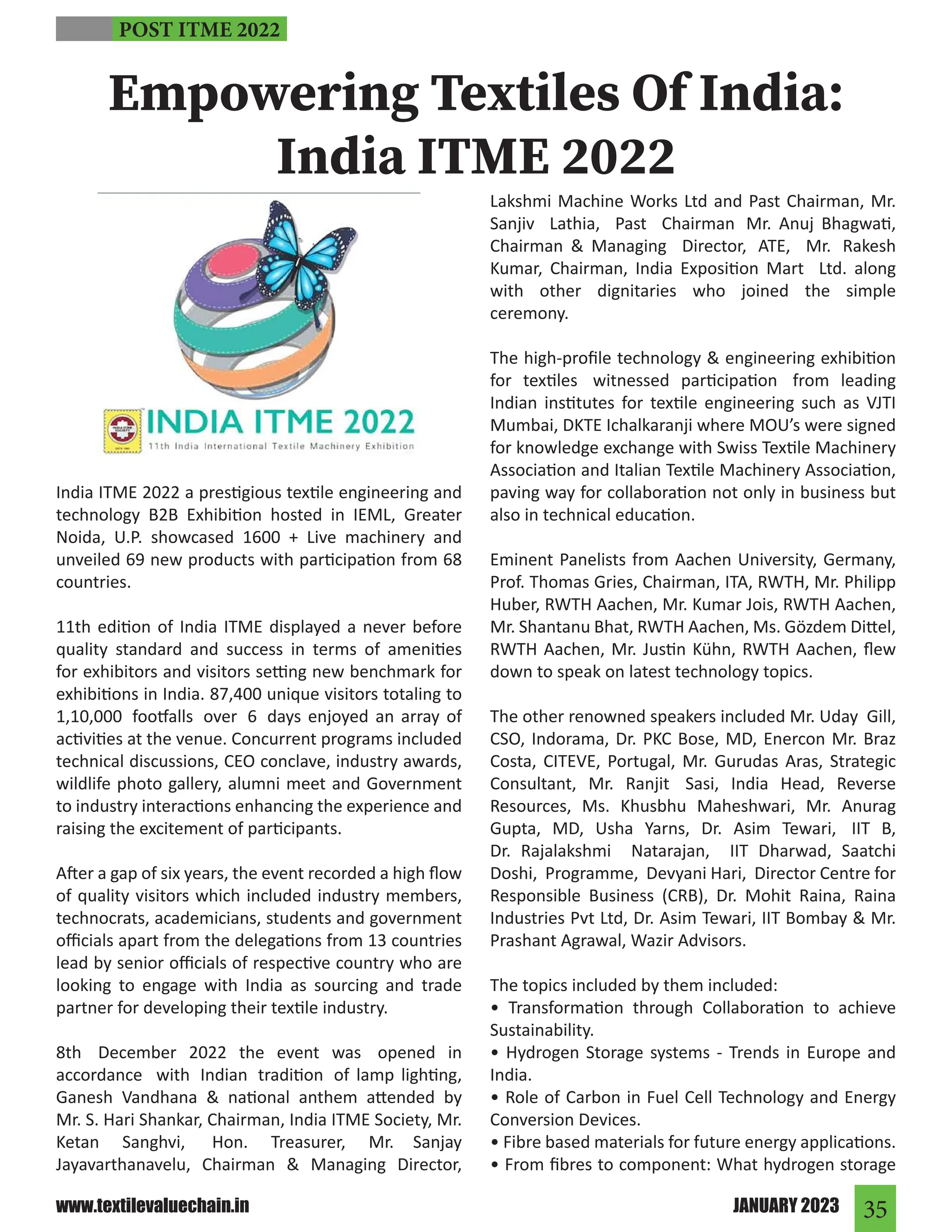 Textile Value Chain- Jan 2023 | PDF