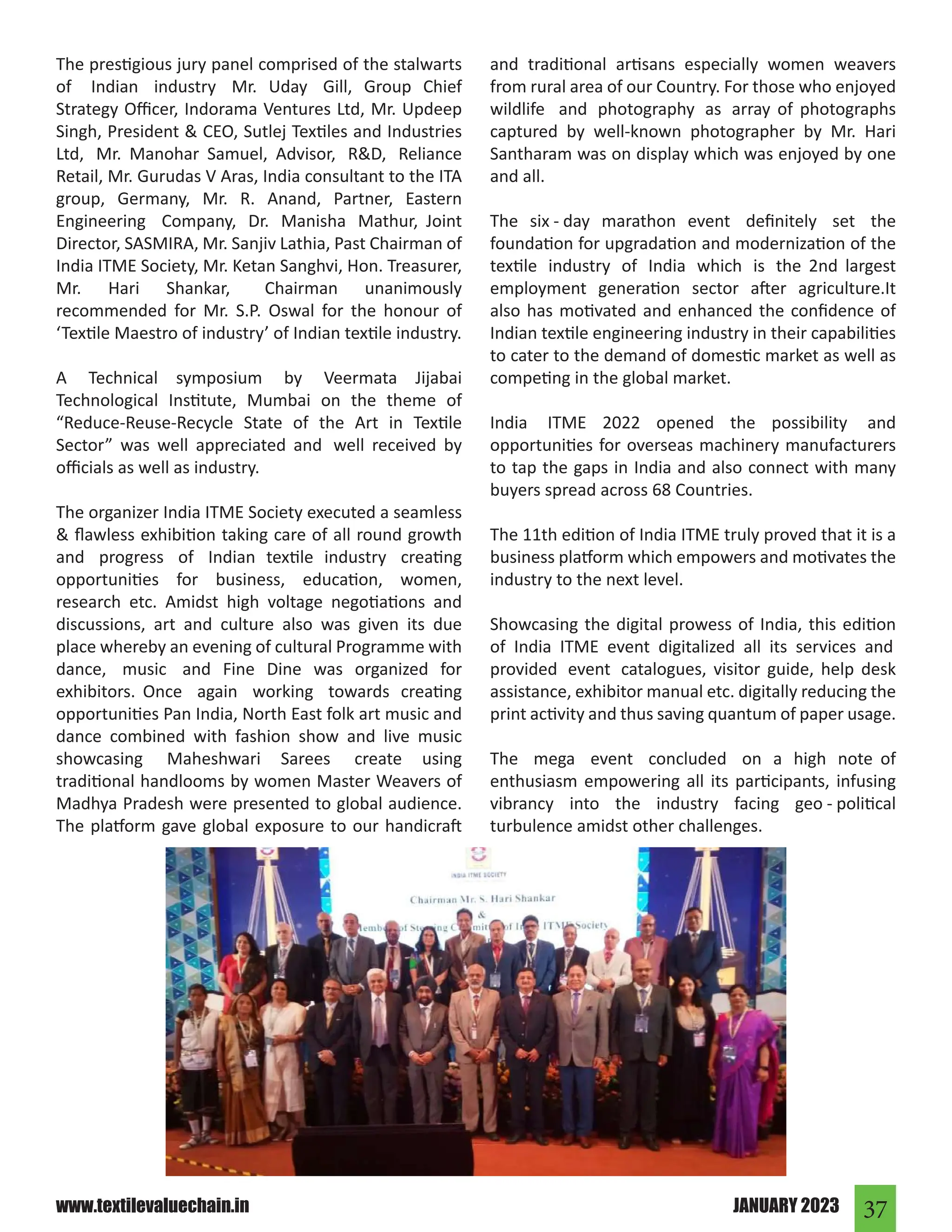 Textile Value Chain- Jan 2023 | PDF