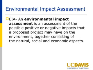January 8th esp 179 lecture- class intro and eia basics | PPT