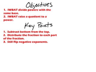 Dividing Exponents | PPT | Physics | Science