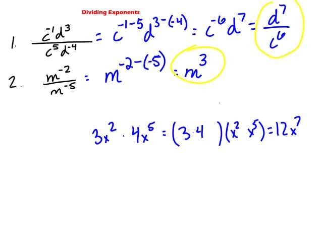Dividing Exponents | PPT