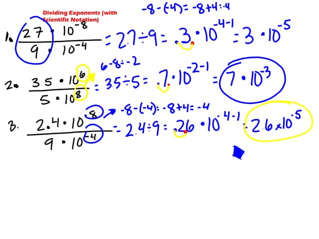 Dividing Exponents | PPT | Physics | Science