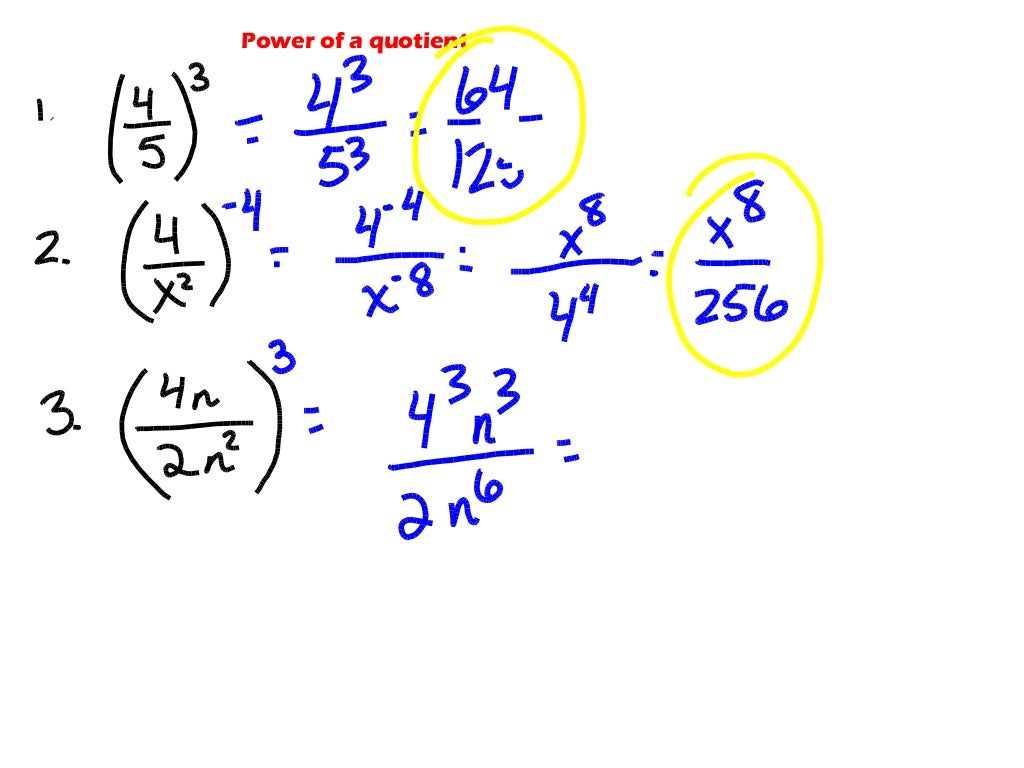 Dividing Exponents