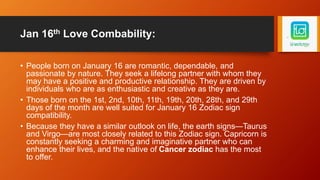 January 16th Birthdate Zodiac.pptx