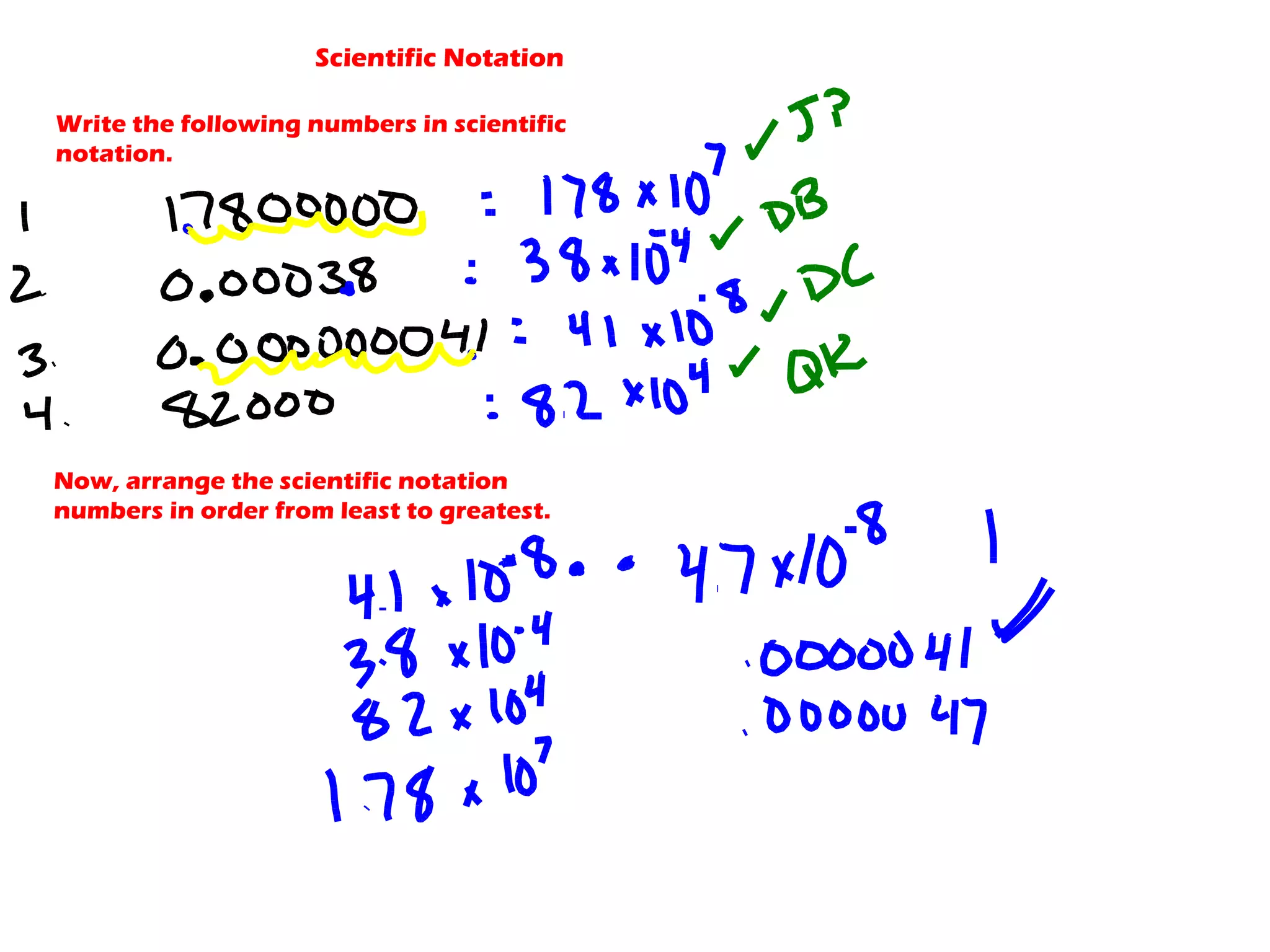 Exponents/Scientific Notation Review | PPT