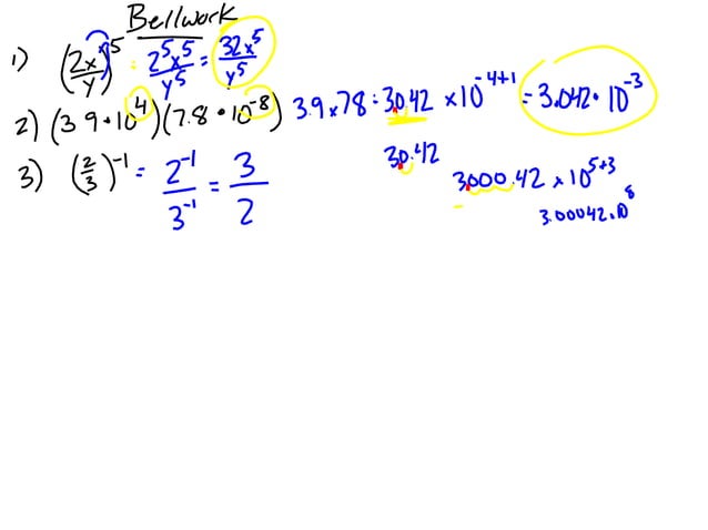 Exponents/Scientific Notation Review | PPT