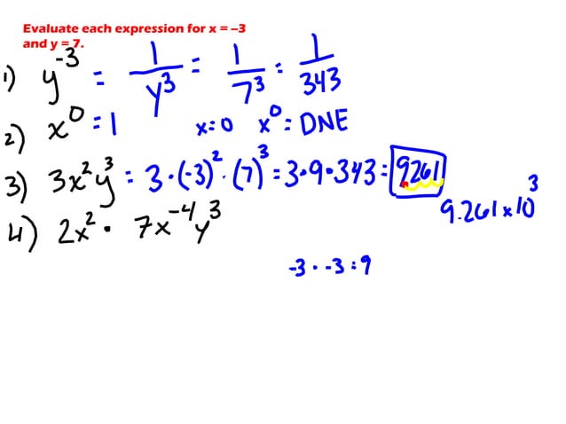Exponents/Scientific Notation Review | PPT