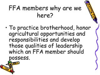 January 2010 Middle School FFA Meeting | PPT