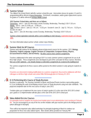 January 2012 | PDF | Secondary Education | Education