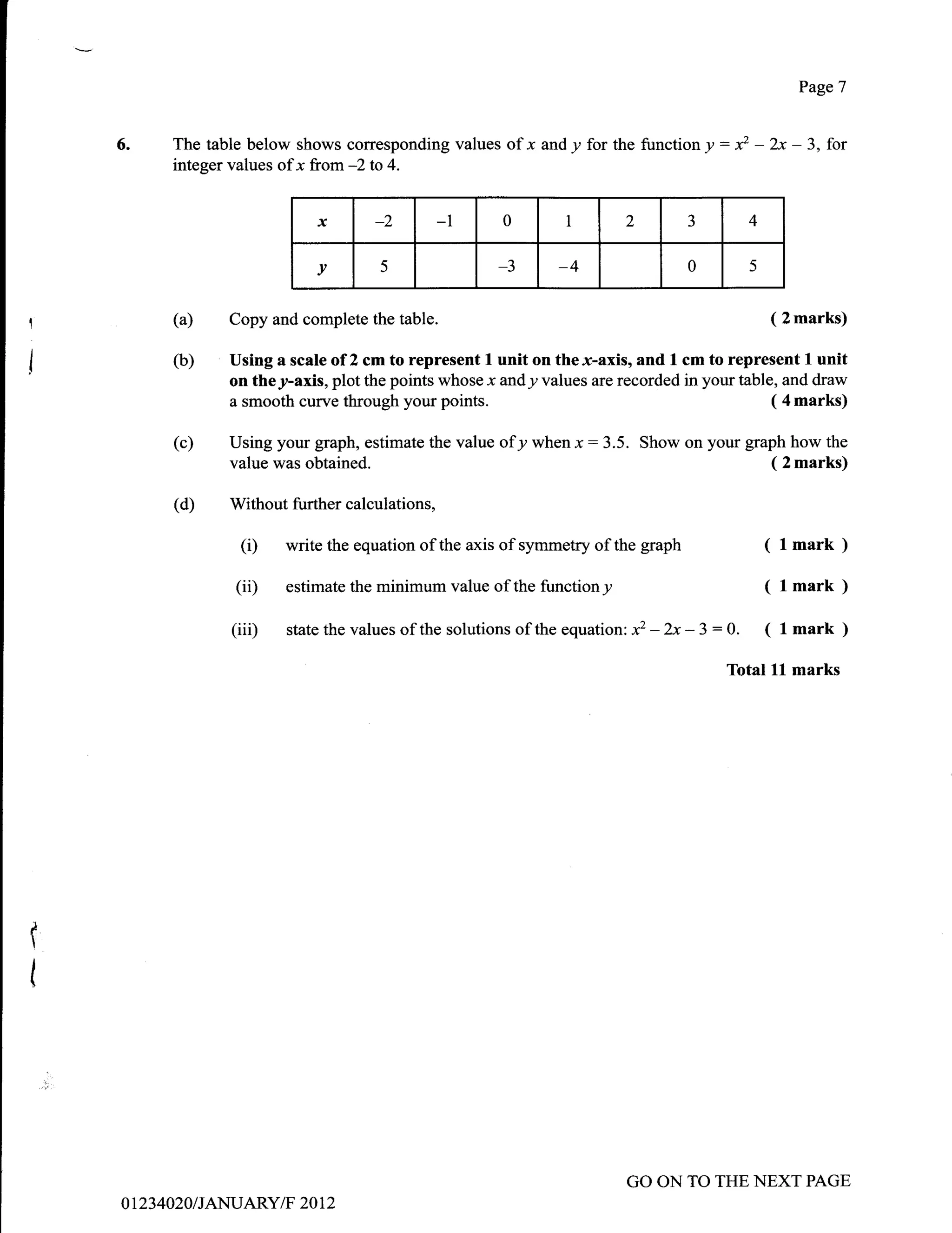 CSEC Mathematics January 2012 Past Paper | PDF