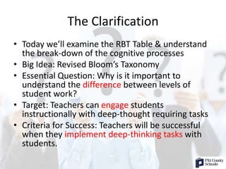January 2012 rbt presentation | PPTX | Educational Assessment | Education