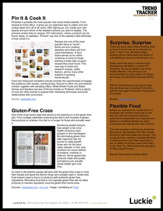 Restaurant Tracker January 2012 | PDF