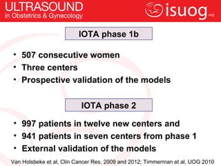 UOG Journal Club: Improving strategies for diagnosing ovarian cancer: a ...