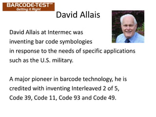 January 2015 101 where did barcode tech come from | PDF