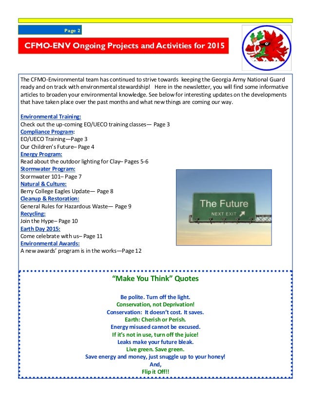 January 2015 environmental newsletter final