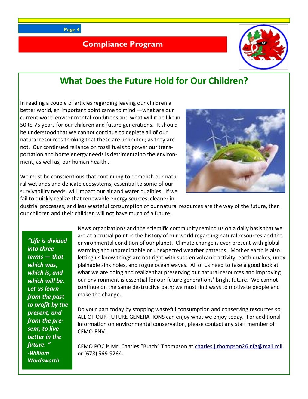 January 2015 environmental newsletter final