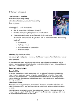 January 2022 - Cambridge English Teaching Activities | PDF