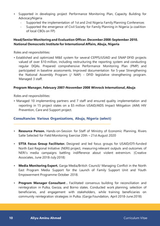 January 2021 aliyu aminu ahmed cv | PDF