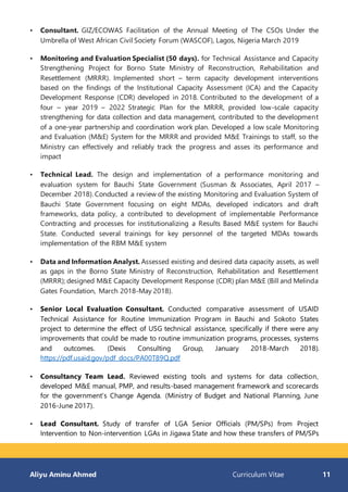 January 2021 aliyu aminu ahmed cv | PDF