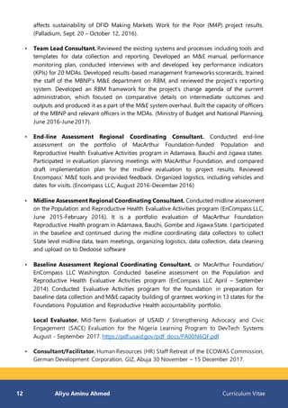 January 2021 aliyu aminu ahmed cv | PDF