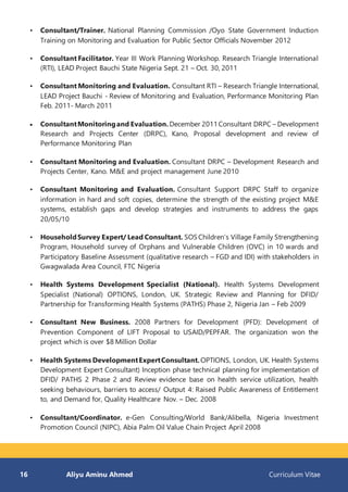 January 2021 aliyu aminu ahmed cv | PDF