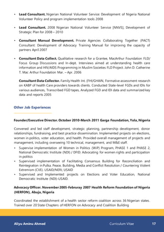 January 2021 aliyu aminu ahmed cv | PDF