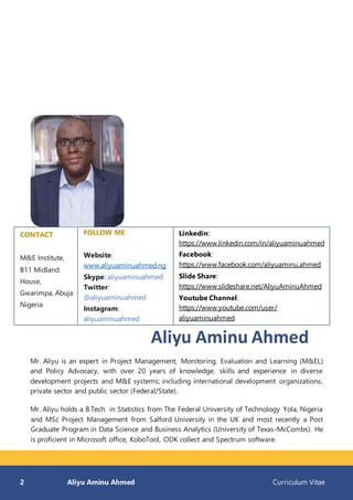 January 2021 aliyu aminu ahmed cv | PDF
