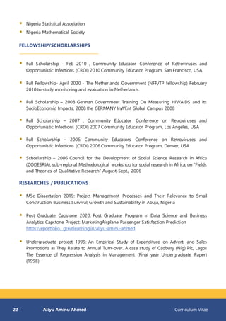 January 2021 aliyu aminu ahmed cv | PDF