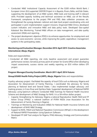 January 2021 aliyu aminu ahmed cv | PDF