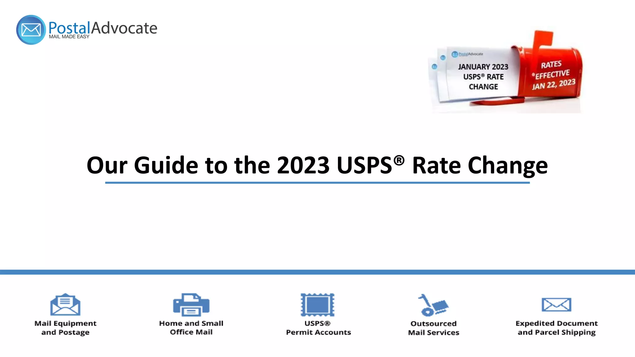 Our Guide to the 2023 USPS® Rate Change | PPT