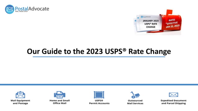 Our Guide to the 2023 USPS® Rate Change | PPT