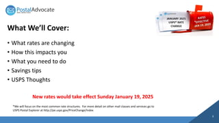 Our Guide to the January 2025 USPS® Rate Change | PDF