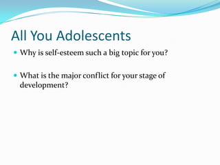 January 27 building self-esteem | PPT