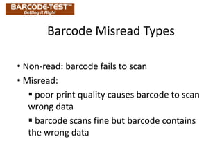 January 401 why do barcodes misread | PDF