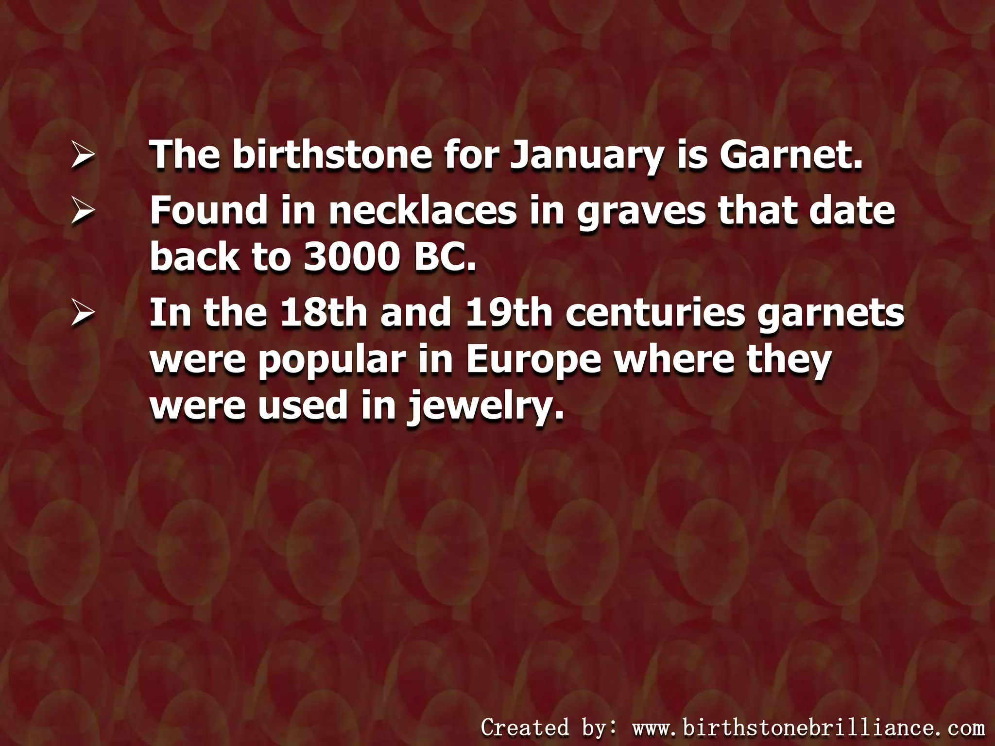 January birthstone | PPTX