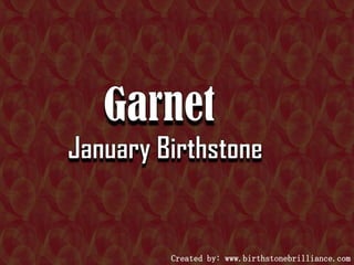 January birthstone | PPTX