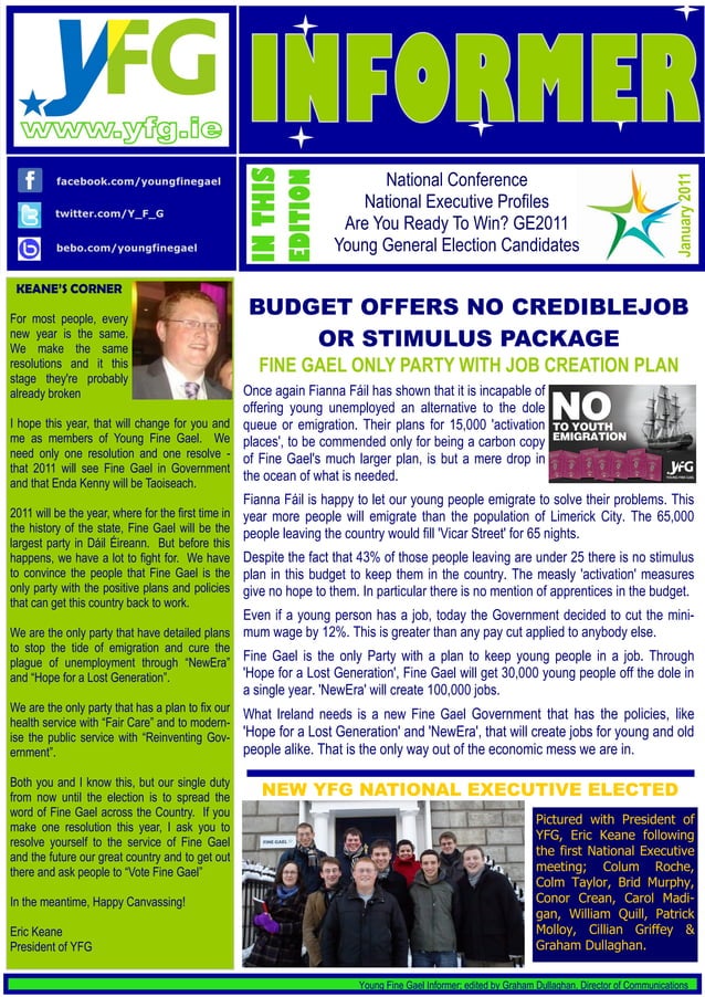 Young Fine Gael January Informer | PDF