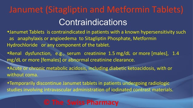 Janumet (Sitagliptin and Metformin Tablets) | PDF | Diabetes | Diseases ...