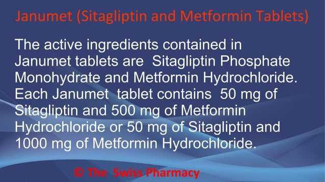 Janumet (Sitagliptin and Metformin Tablets) | PDF | Diabetes | Diseases ...