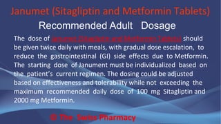 Janumet (Sitagliptin and Metformin Tablets) | PDF