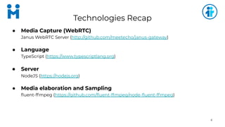 Talk@JanusCon2019: Janus, WebRTC and ML - Fantastic technologies and how to mix them! | PPT